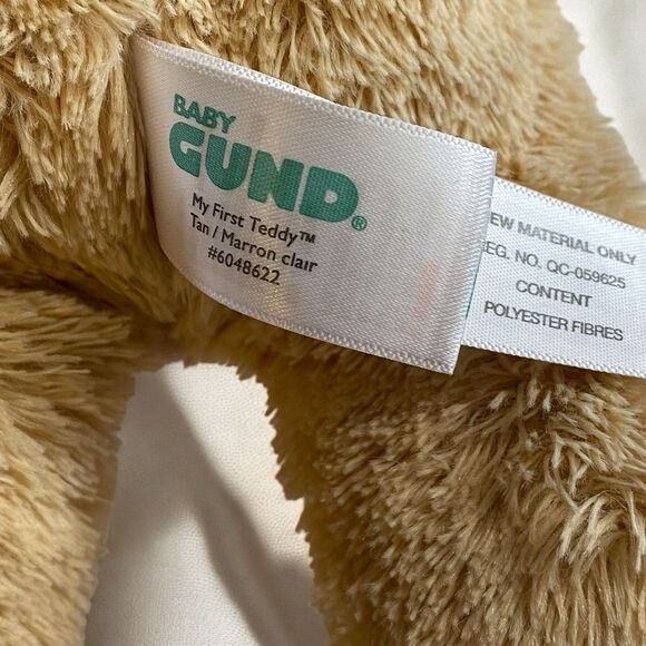 Gund | Toys | Baby Gund My First Teddy Plush Tan Bear Stuffed Animal ...